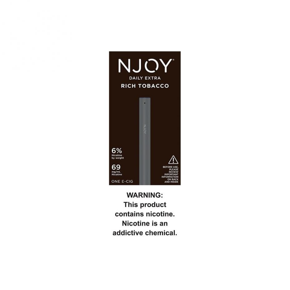NJOY DAILY Extra Rich Tobacco Disposable E-Cig | ET USA