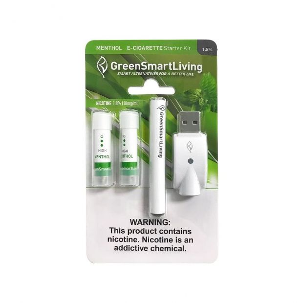 Menthol E-Cig Starter Kit by GreenSmartLiving | Electric Tobacconist
